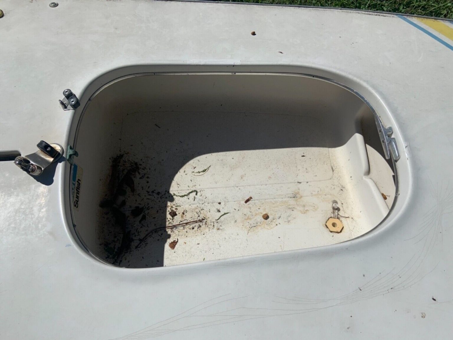 1973 AMF Alcort Sunfish with rigging and as-is dolly for sale