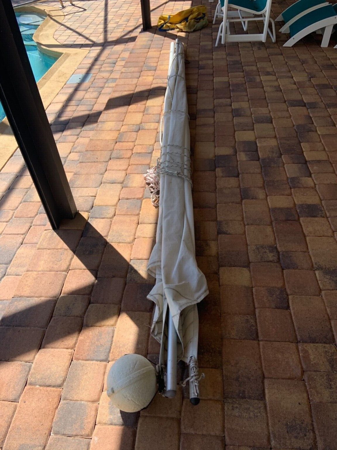 1973 AMF Alcort Sunfish with rigging and as-is dolly for sale