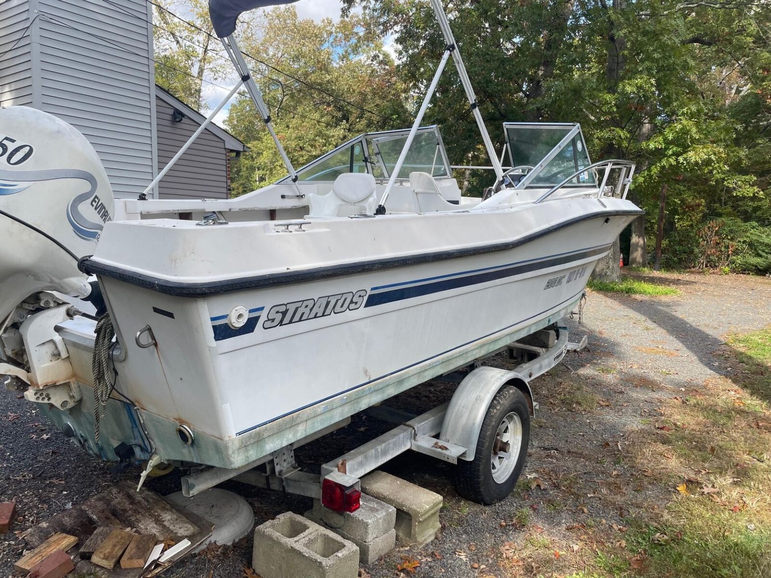 1989 Stratos 20′ DC 200 Located in Shamong, NJ – Has Trailer for sale